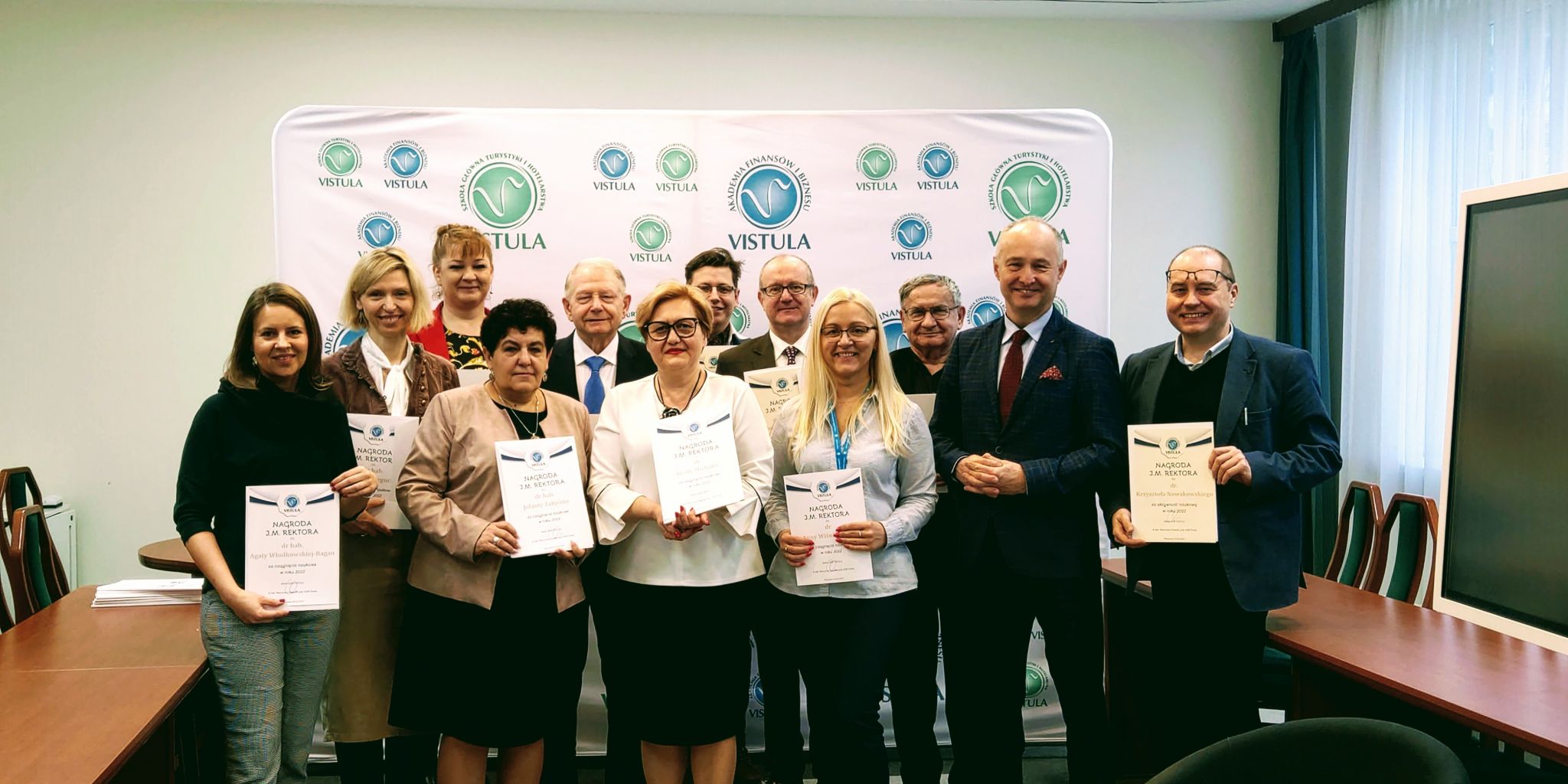 The ceremony of awarding diplomas for scientific activity at Vistula ...
